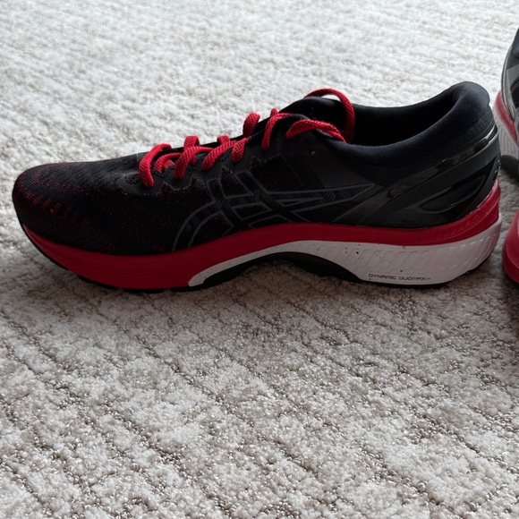 Asics | Shoes | Asics Black And Red Athletic Shoes | Poshmark